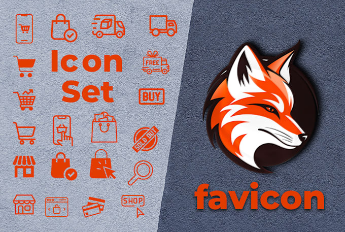 Design custom icons and favicon logo for you by Monirafahim | Fiverr