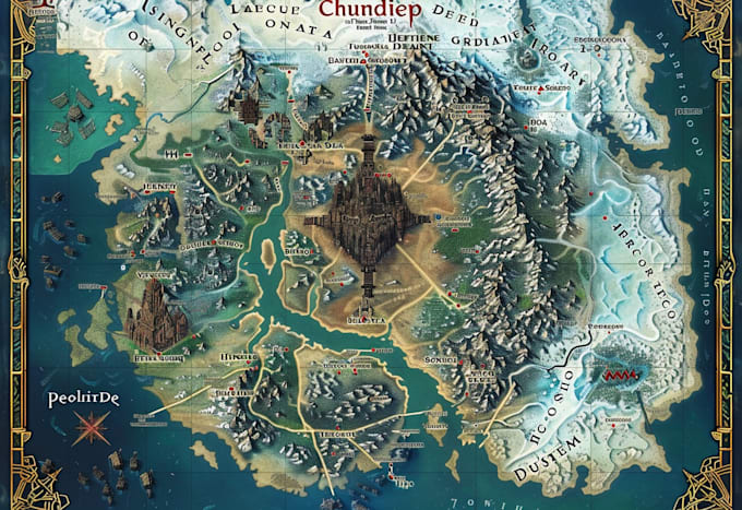 Draw custom fantasy maps for you by Zaydora | Fiverr