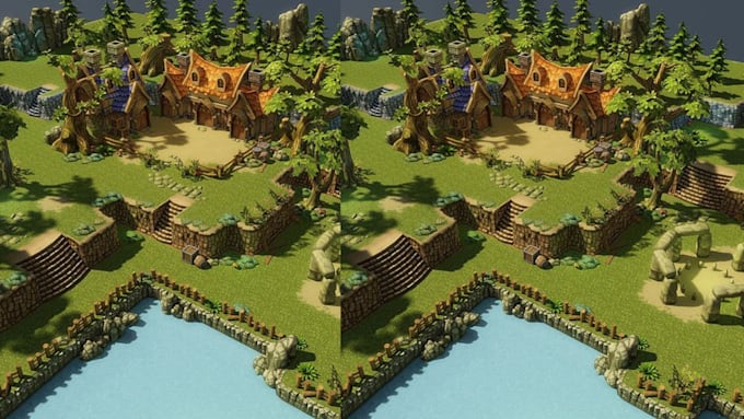 Design 3d game environment 3d game background level design metaverse unity 3d by Team_account33 ...