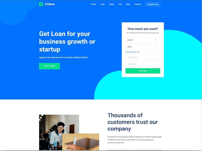 Do clean and eye catching ui ux professional web landing page ui ux ...