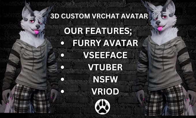 Create a custom protogen vrchat avatar, furry avatar, nsfw by Fissy ...