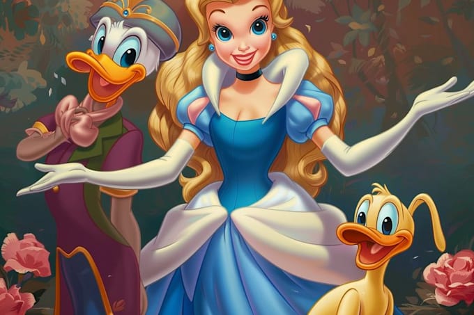 Draw you like disney princess or any disney character by Leahda85 | Fiverr