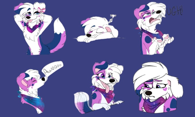 Design custom furry telegram sticker crypto discord emoji animated ...