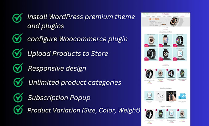 Do wordpress woocommerce website and ecommerce website by Developerswapan | Fiverr