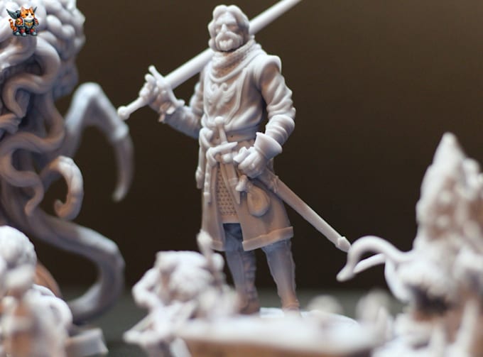 3d resin print your miniatures from stl files by Newtonworkshop | Fiverr