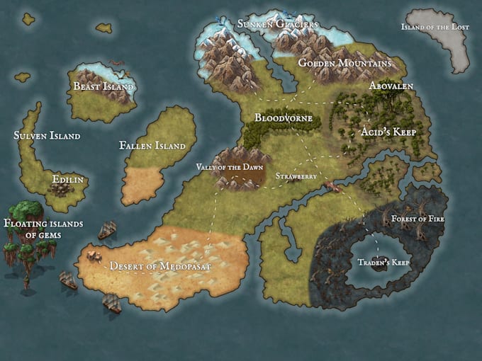 Create A Map For Your Ttrpg Needs By Drakependesgins Fiverr