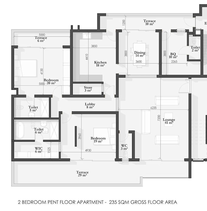 Convert pdf or hand sketch to autocad and redraw floor plan by Vickzie | Fiverr