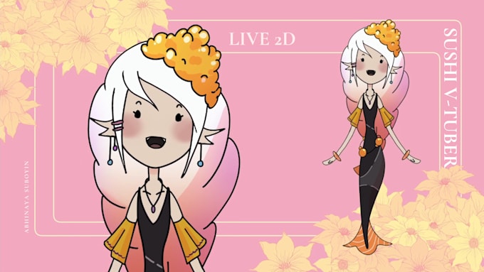 Design and rig your anime vtuber model and props by Sushiiibean | Fiverr