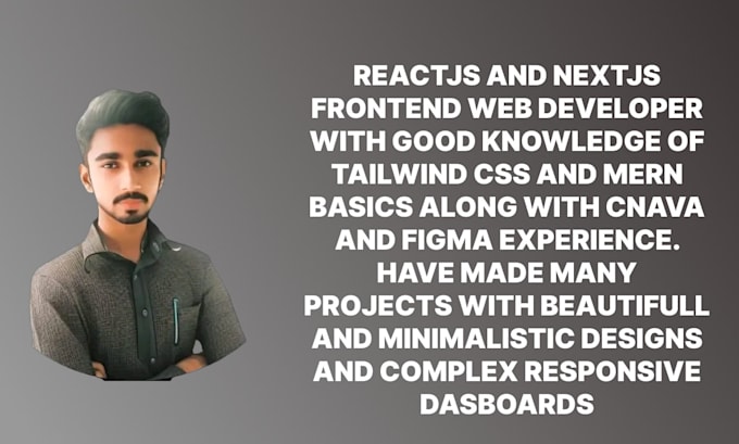 Make websites using react js, next js, and tailwind css by Nauman331 ...