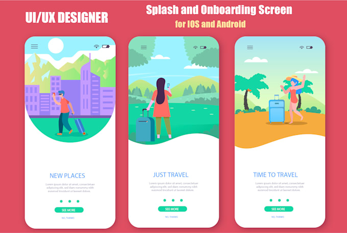 Design splash screens and onboarding screens for mobile apps in figma ...