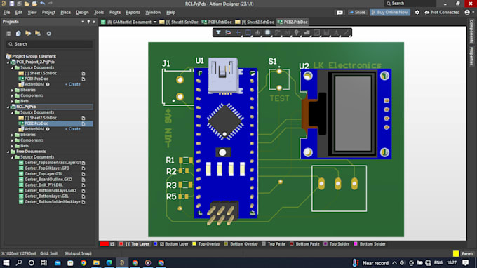 Do pcb design using easyeda and altium designer by Lakshanmadur737 | Fiverr