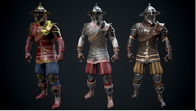 Model 3d game character, 3d armor, object and props model, character ...
