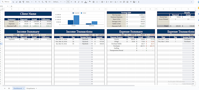 Build your google sheets dashboard by Nateparish | Fiverr