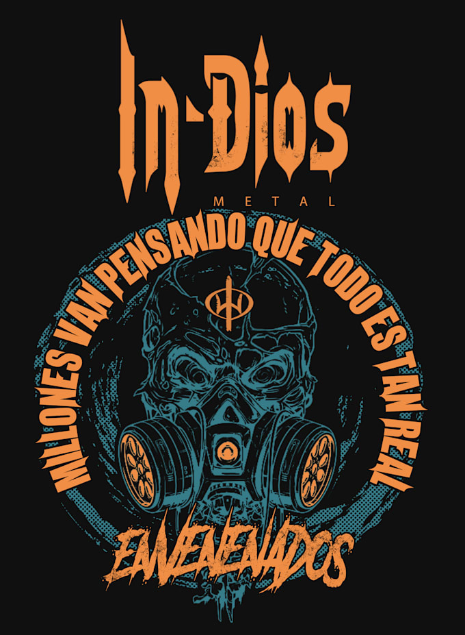 Do an amazing merch design for rock and metal by Fed_rai | Fiverr