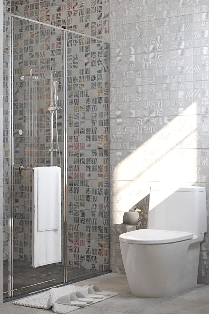 Design your bathroom creating 3d renders and 2d drawings by Arch_mina ...