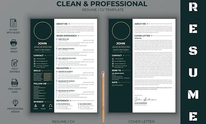 Design, rewrite professional cv, resume, cover letter by Sheikh ...