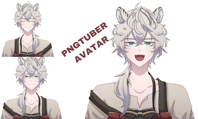 Design custom toontuber avatar anime pngtuber giftuber unique png tuber ...