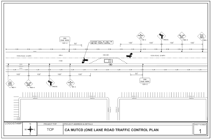 Draw traffic control plan for you by Nomanshah77 | Fiverr