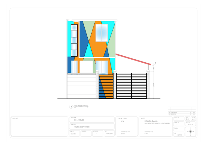 Make 2d floorplan design on autocad, elevation, convert pdf to dwg by Hamz_rana | Fiverr