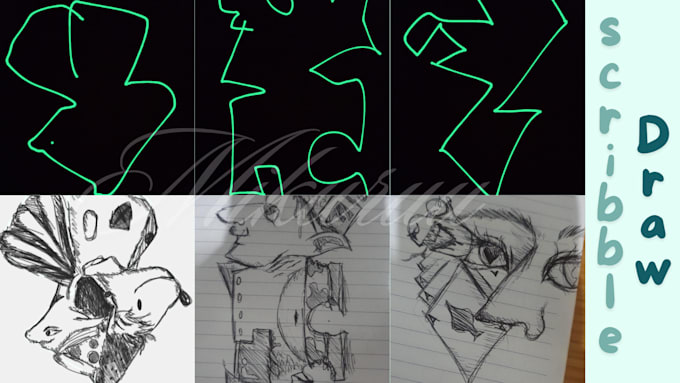 Illustrate fantasy art, characters, fan art, scribble drawing for you ...