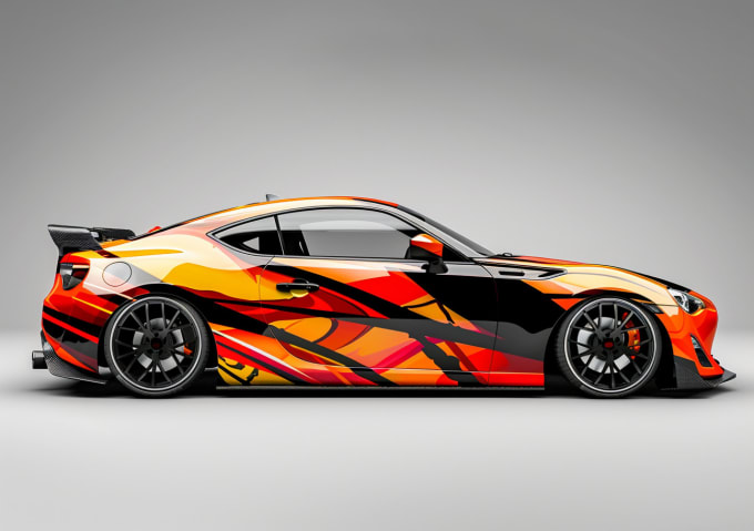 Draw car wrap design, vehicle wrap design, van wrap design by ...