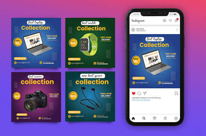 Design social media graphics for facebook, instagram post and reels by ...