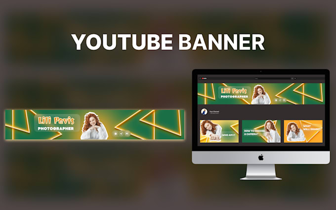 Design a custom youtube banner by Tadeusha | Fiverr