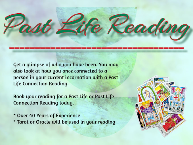 Perform a past life or past life connection reading for you on one ...