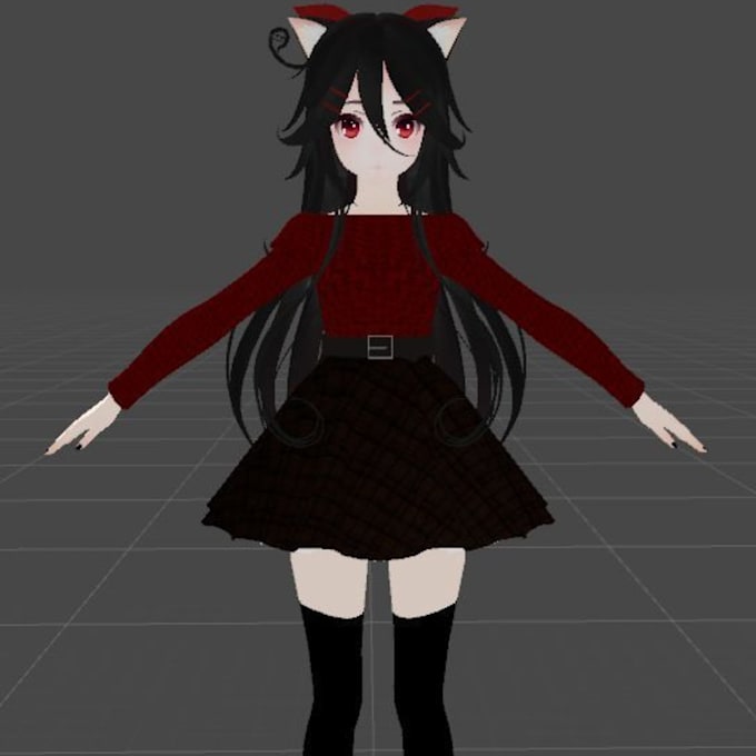 Model an exclusive vrchat avatar and vtuber for you by Clever_studio ...