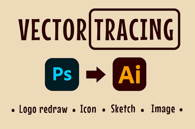 Convert raster to vector, vector tracing logo by Ivana678 | Fiverr