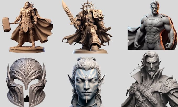 Create custom high quality 3d sculpted models and stl files for 3d ...