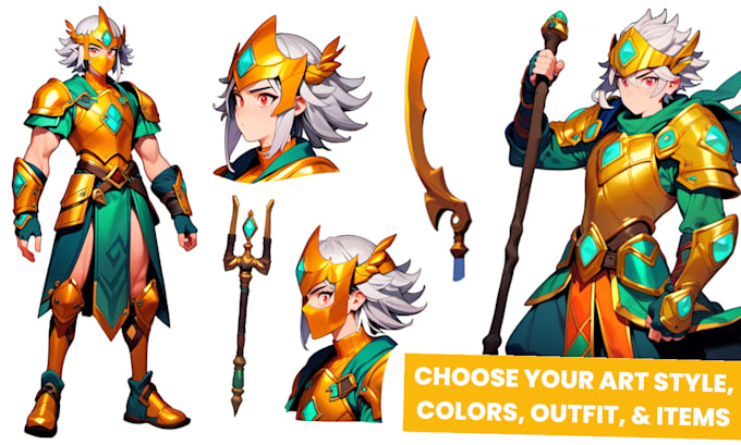 Create original character concept art and character sheet by Arithel ...