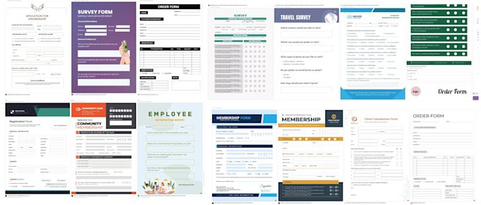 Create fillable pdf forms and documents for your business by Nidaammar ...