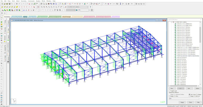 Design steel shed building with staad pro and etabs by Alfahad032 | Fiverr
