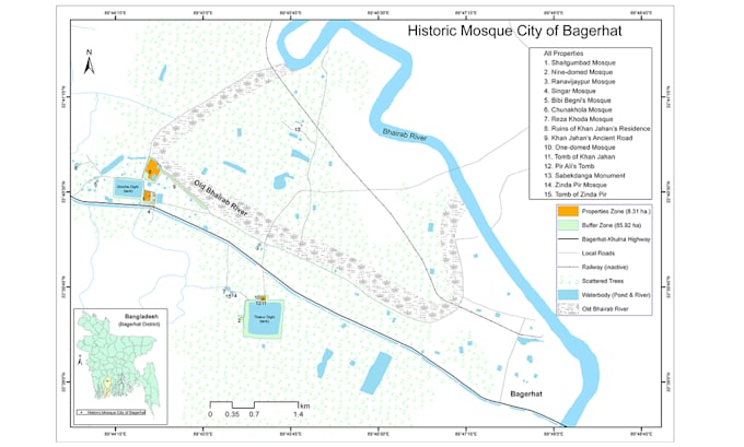Draw gis map, interactive map, and gis solutions by Shahin2050alam | Fiverr