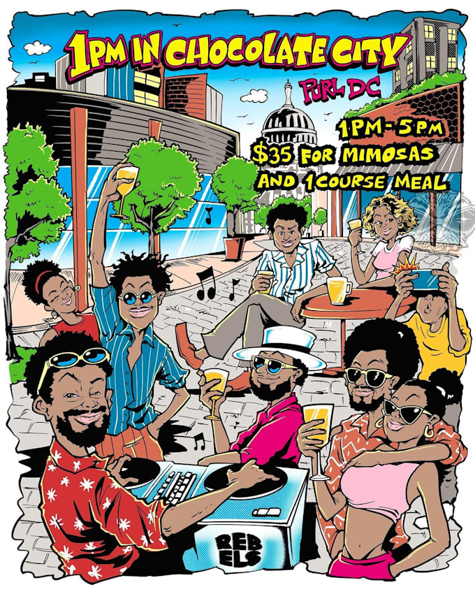 Create a good quality cartoon flyer for any of your events by Blessed ...