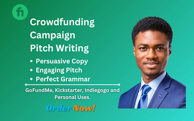 Write a persuasive crowdfunding campaign pitch for you by Excelstrategy ...