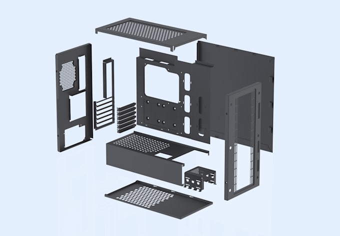 Design sheet metal parts, drawings, dxf file for laser cutting, cnc by ...
