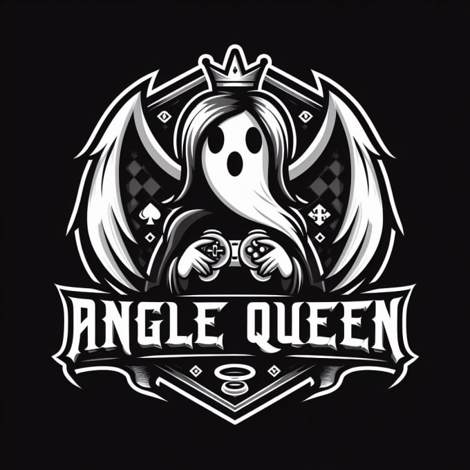 Design creative angle queen ghost gaming mascot logo in 12 hours by ...