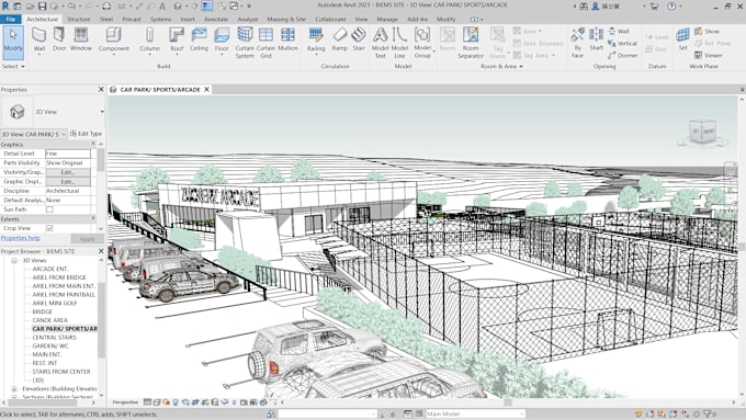Design a landscape on autodesk revit by Yusufabduljalal | Fiverr