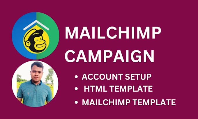 Do mailchim campaign build newsletter template html template by ...