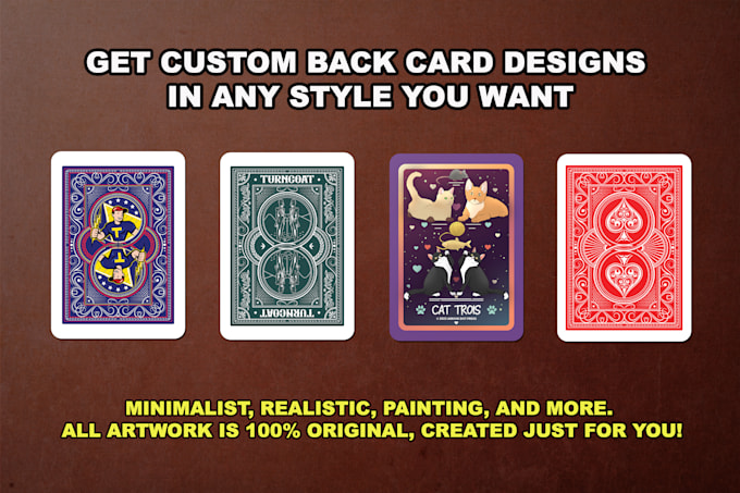 Design custom playing card backs and tarot cards by Sagestudio108 | Fiverr