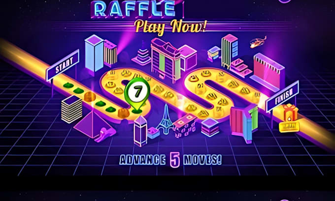 Design raffles event ticket web, gaming website and competition website ...