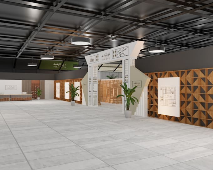 Design a 3d event floorplan,exhibition, stage,booth with 1 free ...