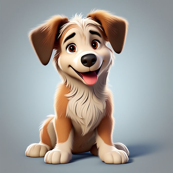 Design a custom disney pet portrait by Enchantedavanna | Fiverr