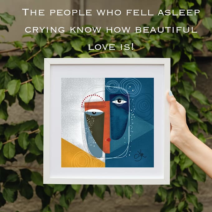 Abstract human face combination of pain and happiness by Siarchtist ...