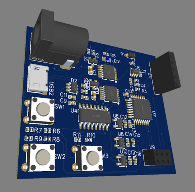 Design pcb, circuit, schematics, gerber, bom and cpl files by Lamarkent ...