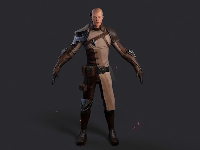 Turn 2d image to 3d character model, stylized character model for game ...