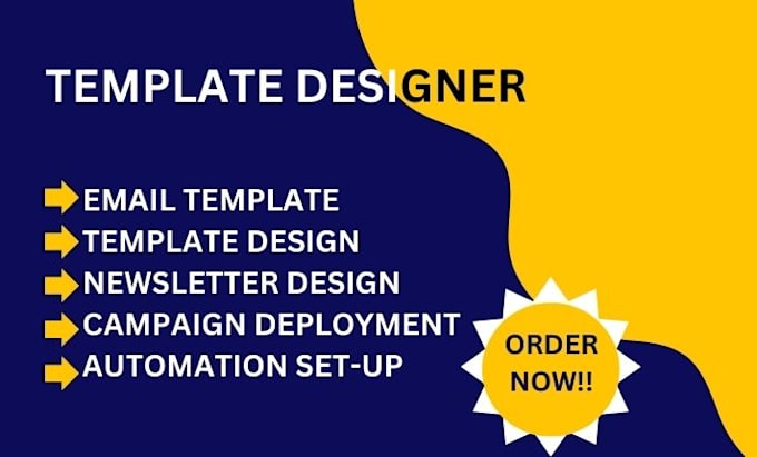 Do template design, email template, newsletter template, workflow set ...