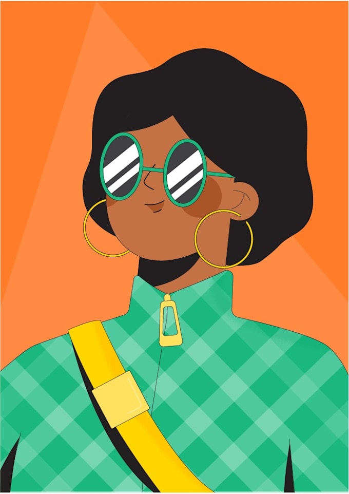 Create flat vector illustration avatar design by Parthdesign27 | Fiverr